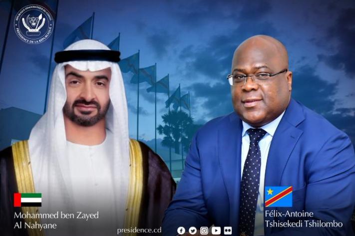 Félix Tshisekedi et Sheikh Mohammed Ben Zayed Al Nahyane notent une ...