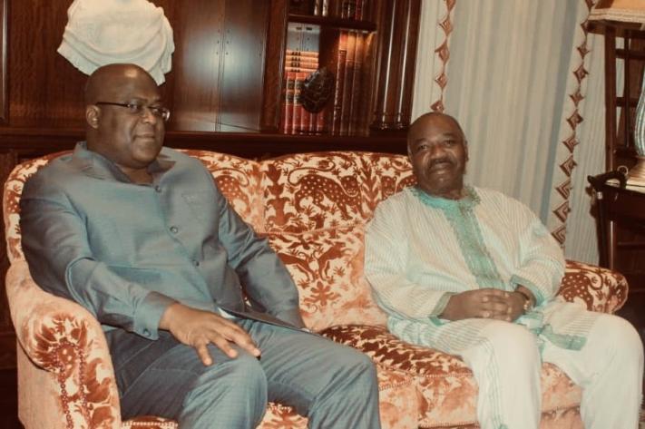Tête à tête entre Felix Tshisekedi et Ali Bongo Ondimba à Libreville