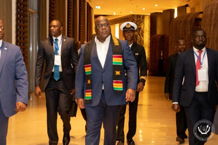 Félix Antoine Tshisekedi Est Arrivé Au Ghana Ce Jeudi Pour Une Visite De Travail Et Damitié