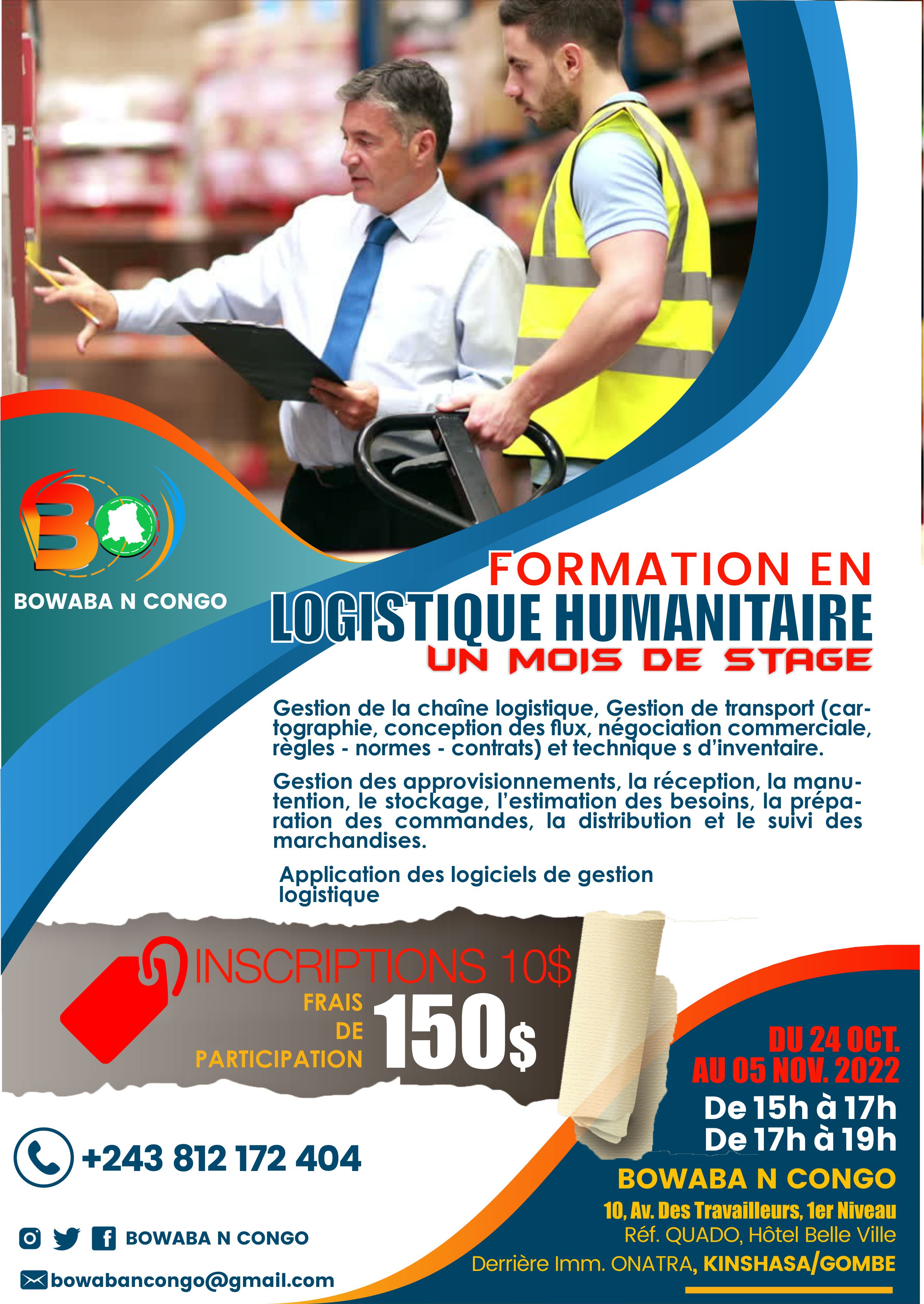 FORMATION EN LOGISTIQUE HUMANITAIRE - mediacongo.net - Petites annonces