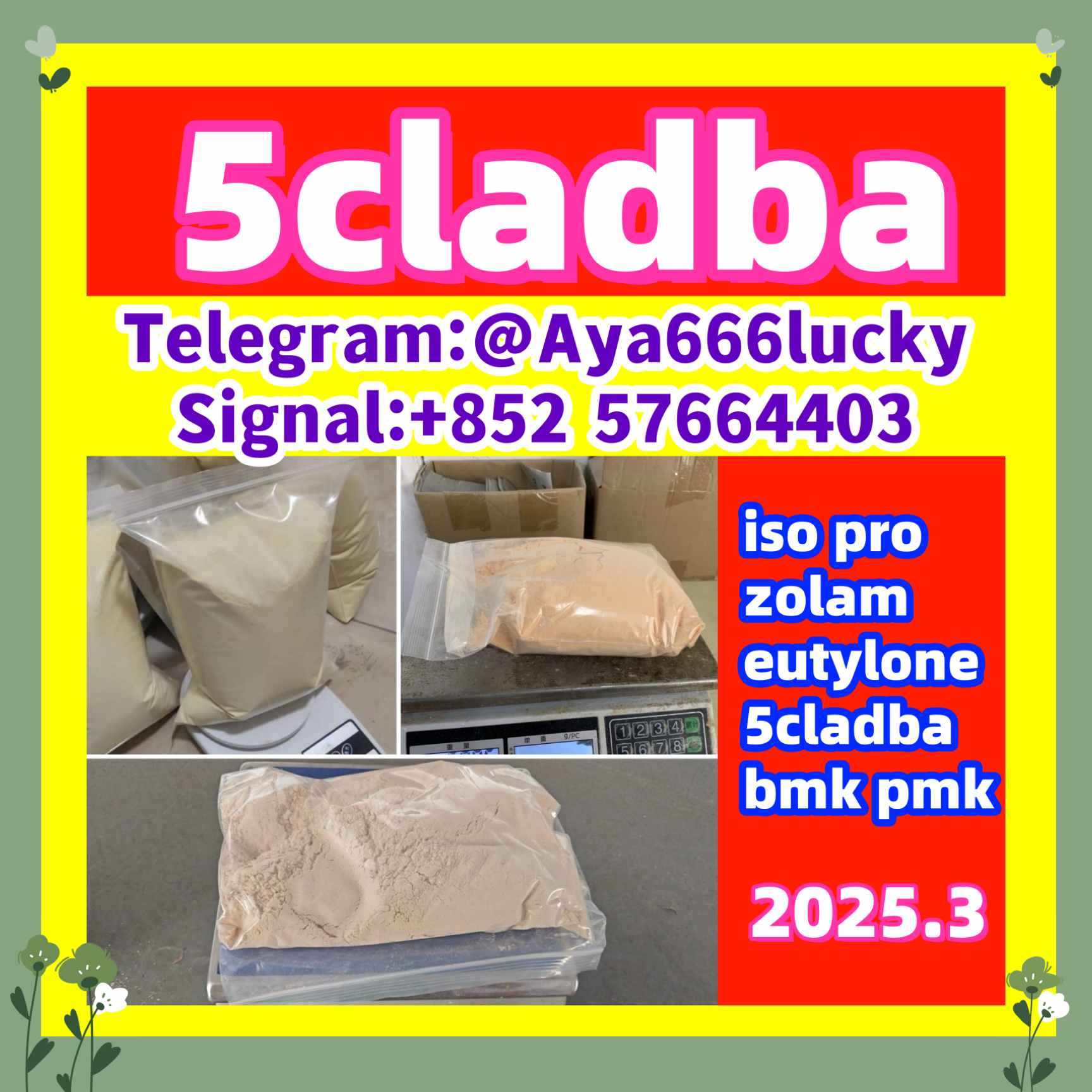 5cladba 5cladba Yellow Powder 5CL-ADB-A 5F-Adb 5Fadb - mediacongo.net ...