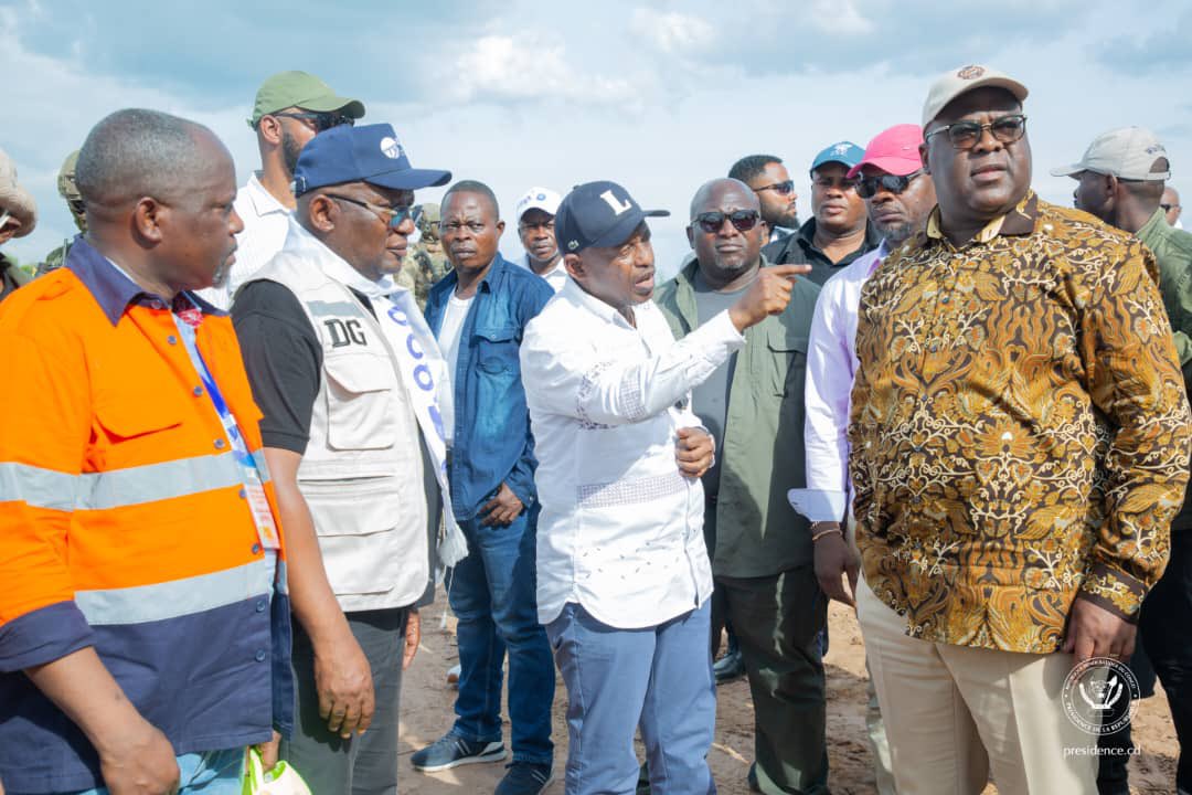 Kananga : le Président Tshisekedi inspecte les travaux de construction ...