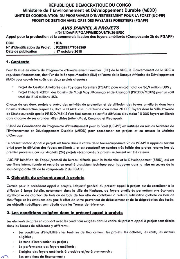 mediacongo.net - Offre d'emploi - Appui pour la production et la ... mediacongo.net - Offre d'emploi - Appui pour la production et la ...