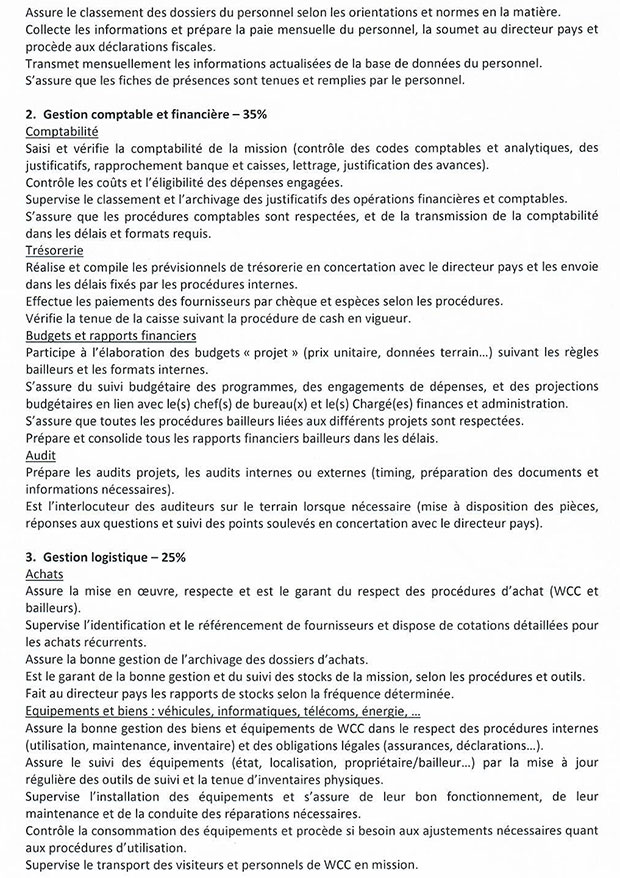 mediacongo.net - Offre d'emploi - Chargé(e) des Opérations