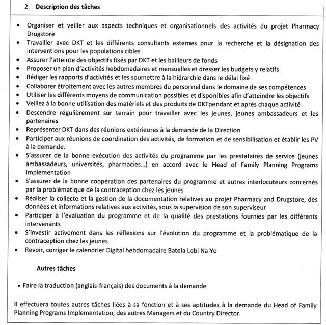mediacongo.net - Offre d'emploi - Drugstore Program Manager