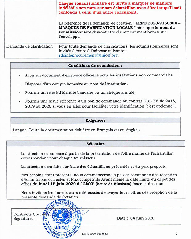 identification du lot de fabrication