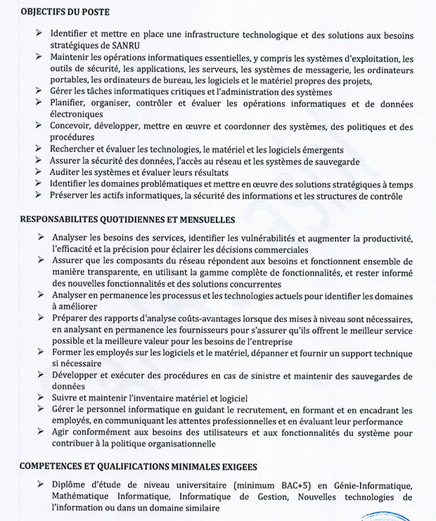 mediacongo.net - Offre d'emploi - IT Manager (Responsable Informatique)