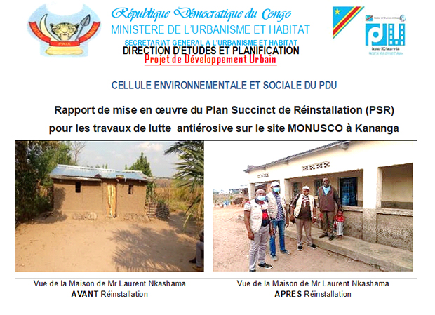 Rapport de mise en œuvre du Plan Succinct de Réinstallation (PSR) pour ...