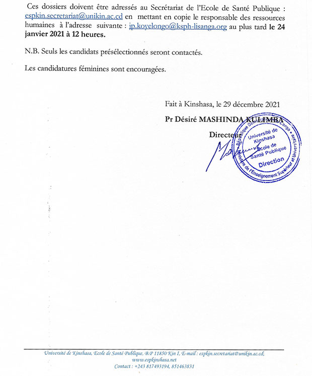 mediacongo.net - Offre d'emploi - Comptable du projet