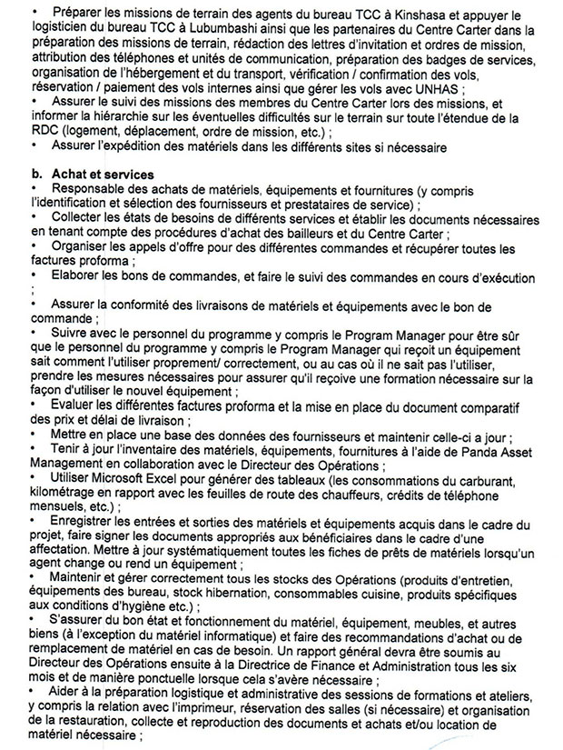 mediacongo.net - Offre d'emploi - Responsable Logistique