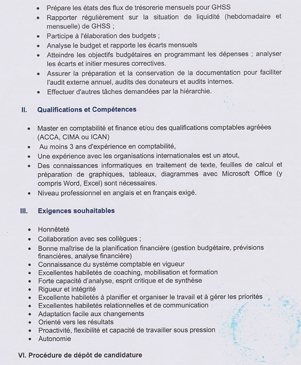 mediacongo.net - Offre d'emploi - Contrôleur Financier