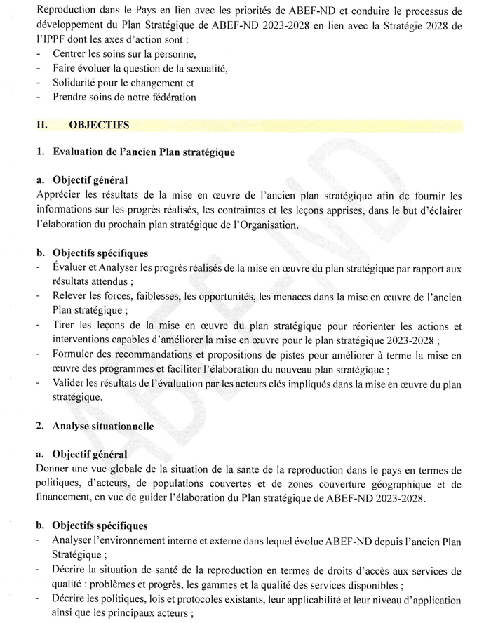 mediacongo.net - Offre d'emploi - Consultant ou Cabinet pour évaluer l'ancien plan stratégique ...