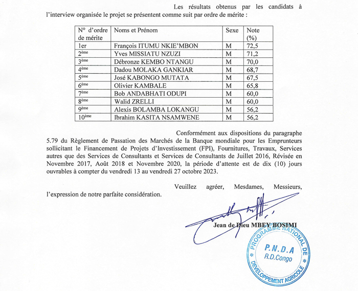 mediacongo.net - Offre d'emploi - Notification d'intention d ... mediacongo.net - Offre d'emploi - Notification d'intention d ...