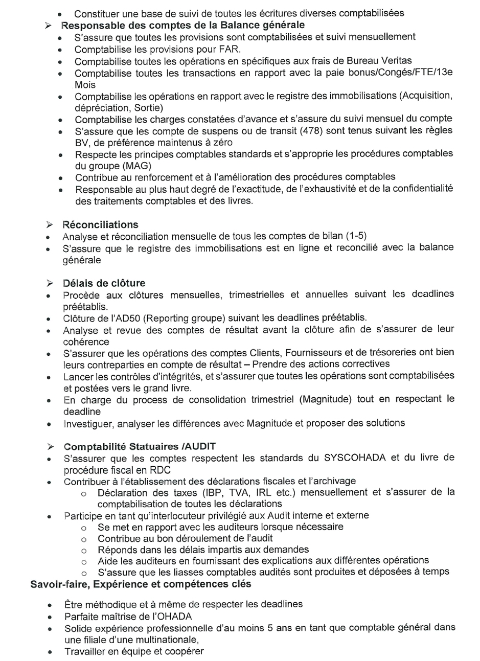 mediacongo.net - Offre d'emploi - Comptables Sénior