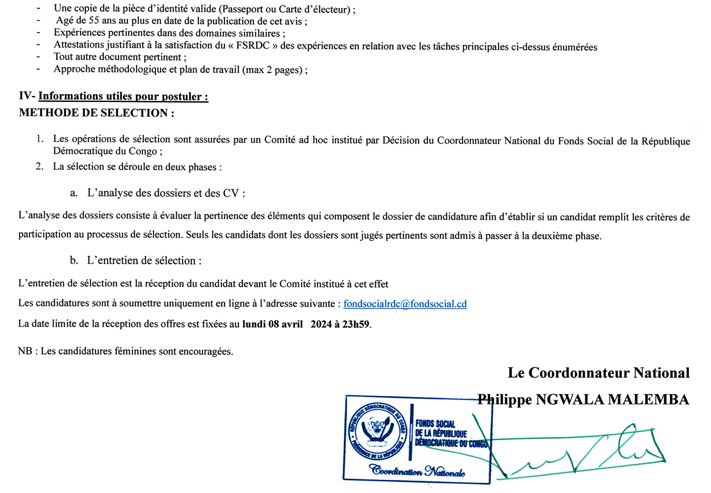 mediacongo.net - Offre d'emploi - Plusieurs postes (10)