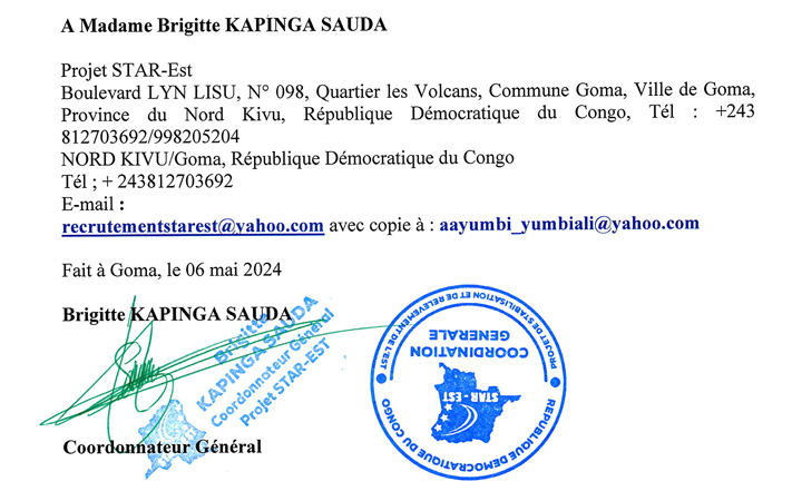 mediacongo.net - Offre d'emploi - Consultant/firme chargé des études de base ou de référence et ...