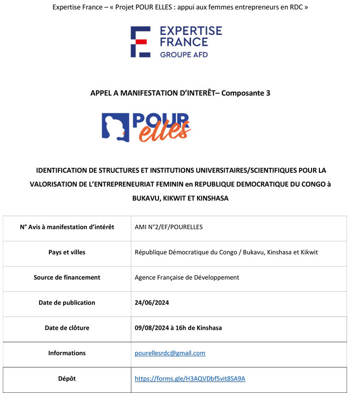mediacongo.net - Offre d'emploi - Identification de structures et institutions universitaires ...