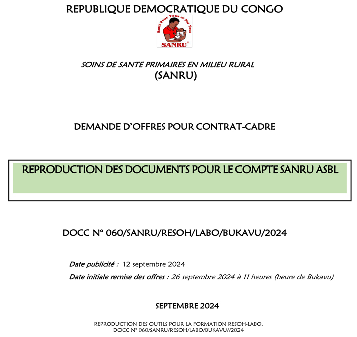 mediacongo.net - Offre d'emploi - Reproduction des documents