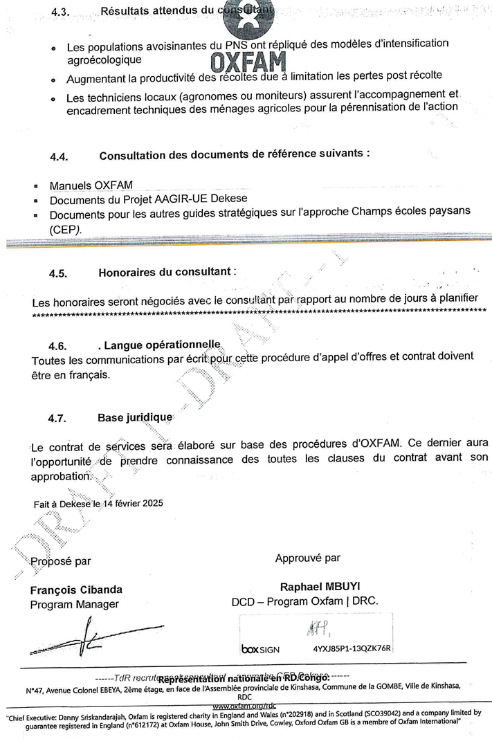 mediacongo.net - Offre d'emploi - Consultant pour faciliter à la mise ...